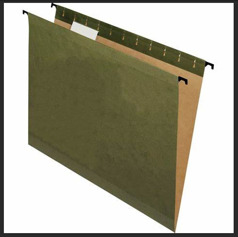 HANGING FOLDER LTR 1/5 GREEN V – Angelus Press